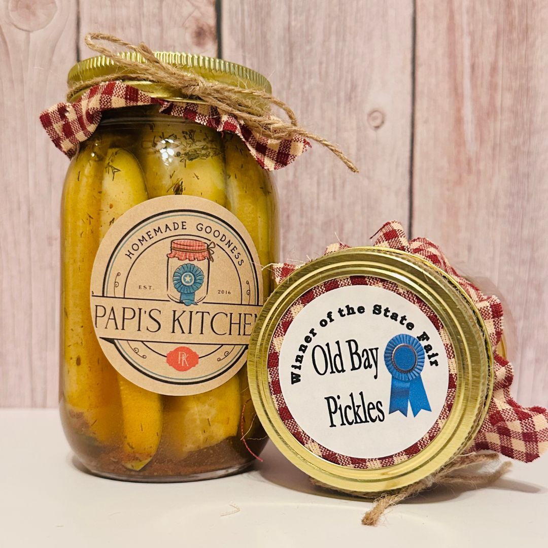 Old Bay Pickles- State Fair Winner! – Papis kitchen